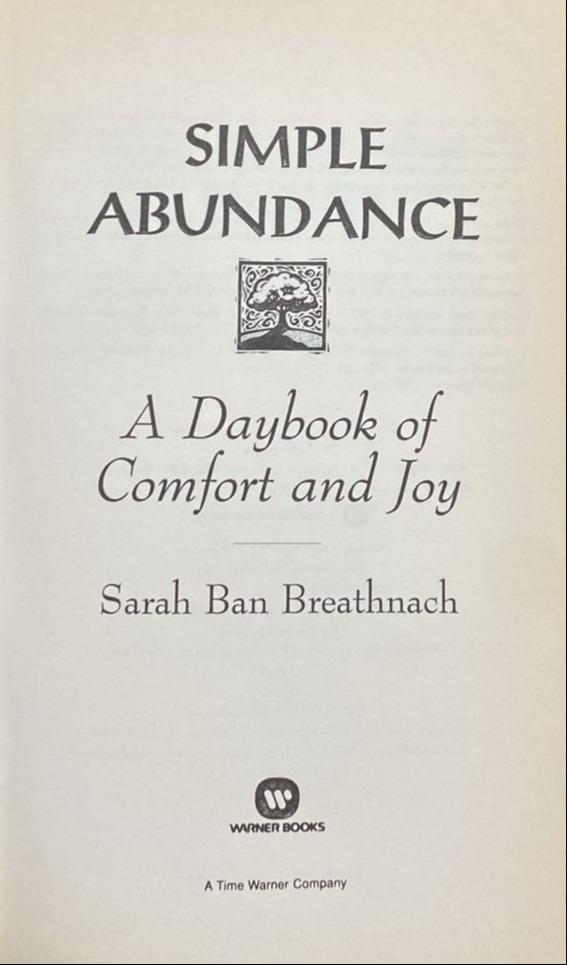 Ecolectura - Simple Abundance / Tapa Dura