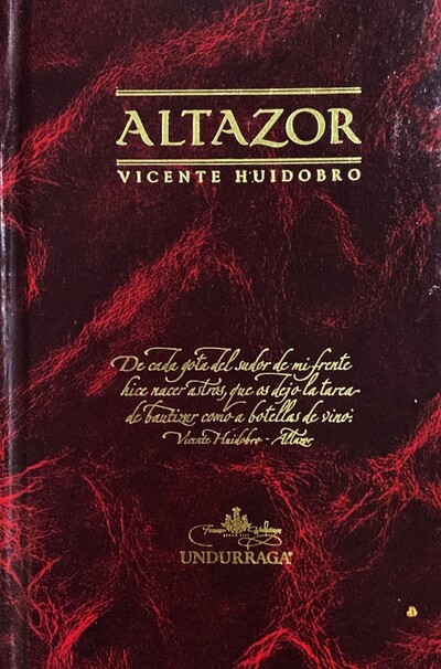 Ecolectura - Altazor: Vicente huidoro / Tapa Dura