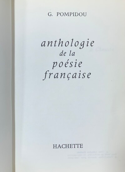 Ecolectura - Anthologie de la poésie française / Tapa Dura