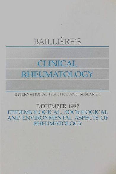 Ecolectura - Clinical Rheumatology: December 1987 Epidemiological ...