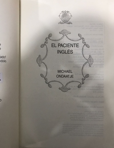 Ecolectura - El paciente Inglés / Tapa dura