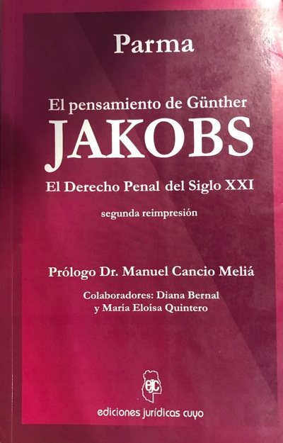 Ecolectura - El pensamiento de Günther Jakobs : El derecho penal del ...