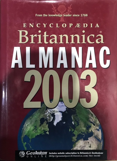 Ecolectura - Encyclopædia Britannica Almanac 2003 / Tapa dura