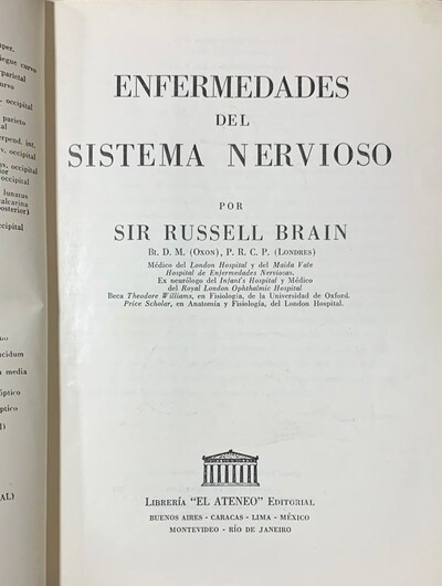 Ecolectura - Enfermedades del sistema nervioso / Tapa Dura