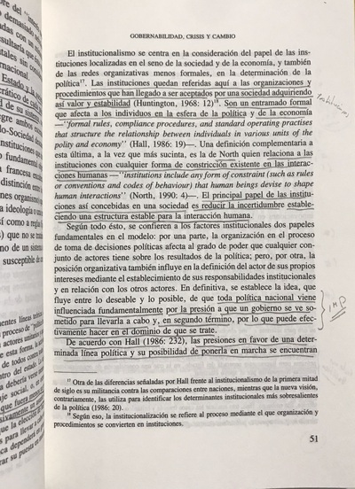 Ecolectura - Gobernabilidad, crisis y cambio