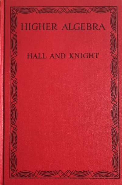 Ecolectura - Higher Algebra / Tapa Dura