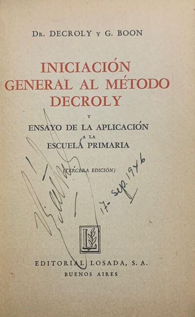 Ecolectura - Iniciacion General al metodo Decroly: Ensayo de la ...