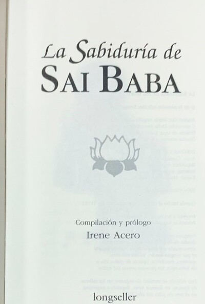Ecolectura - La sabiduria de Sai Baba / Tapa Dura
