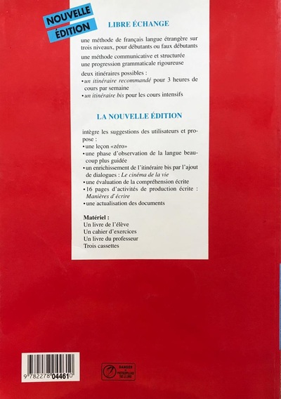 Ecolectura - Libre Echange 1. Méthode de Français