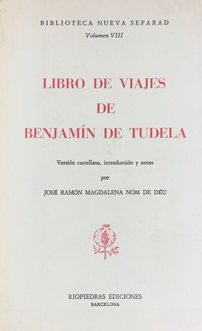Ecolectura - Libro de viajes de Benjamin de Tudela
