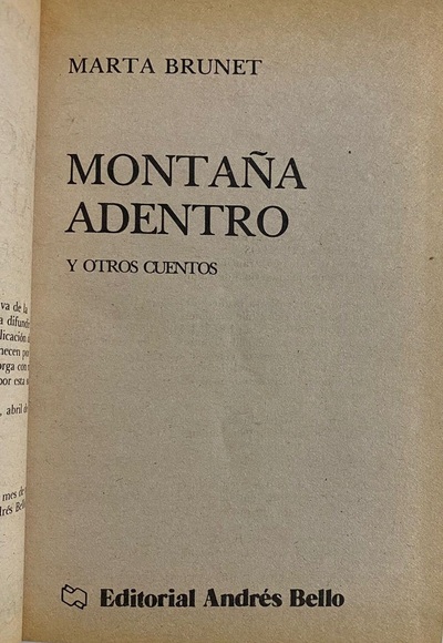 Ecolectura - Los mejores libros chilenos, tomo 4 : Montaña Adentro y ...