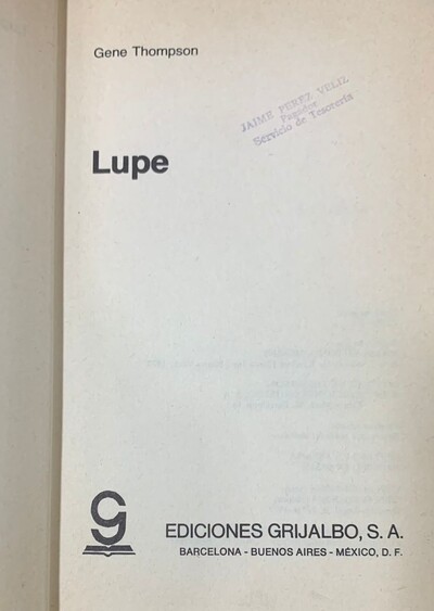 Ecolectura - Lupe / Tapa Dura