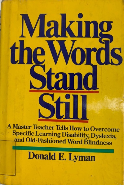 Ecolectura - Making the Words Stand Still / Tapa dura