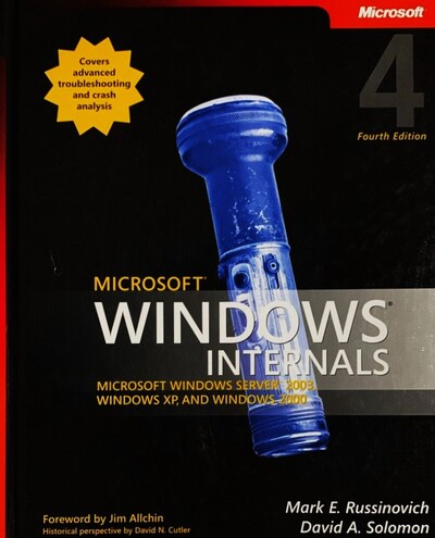 Ecolectura - Microsoft Windows internals (4th Edition): Microsoft ...