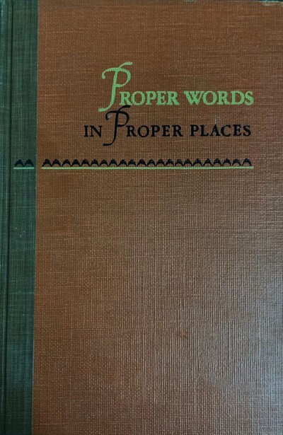 Ecolectura - Proper word in proper places / Tapa Dura
