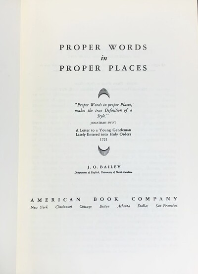 Ecolectura - Proper word in proper places / Tapa Dura