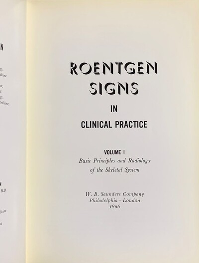 Ecolectura - Roentgen Signs in Clinical Pracatice / Tapa Dura
