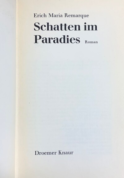 Ecolectura - Schatten im Paradies/ Tapa Dura