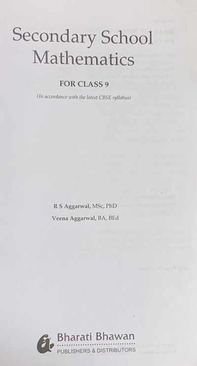 Ecolectura - Secondary School Mathematics for Class 9