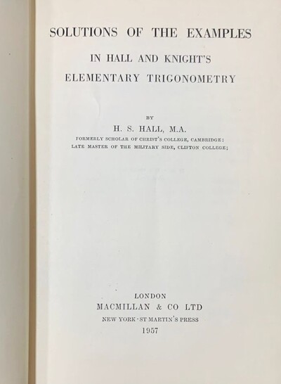 Ecolectura - Solutions of the examples in hall and knight's elementary ...