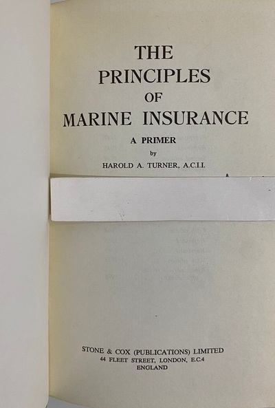 Ecolectura - Charterers liability insurance / Tapa Dura
