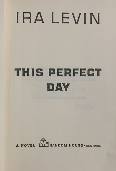 Ecolectura - This perfect day / Tapa Dura